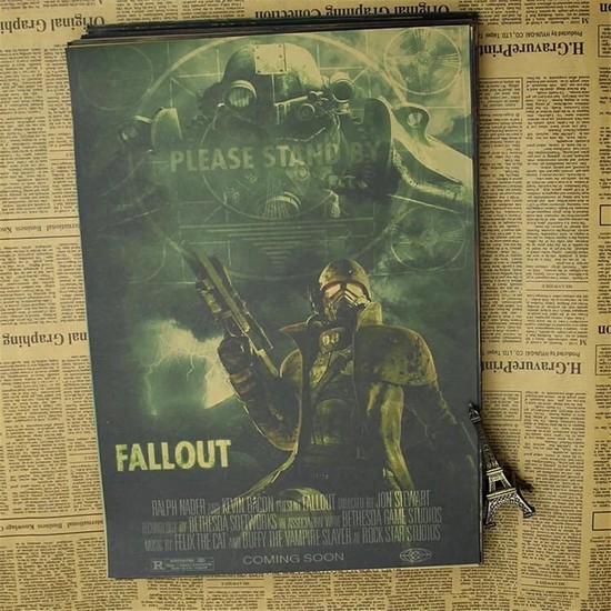 Qiuhong Shop 3 Stil 17 Stili Vintage Fallout 3 4 Oyun Fiyatı