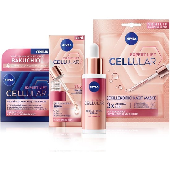 Nivea Cellular Doğal Retinol Alternatifi Bakuchiol Serum 30ml, Gece ...