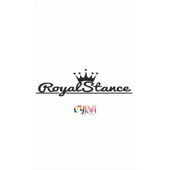 Royal Stance Oto Sticker - Araba Sticker - 45X15CM Fiyatı