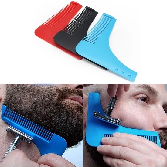 Mingming Shop Mavi Stil Erkekler Için Sakal Bıyık Tarak Fiyatı