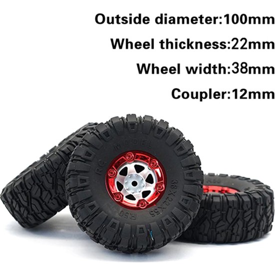 Benagee 1:12 Rc Kamyon Paletli 100MM Lastik Lastikler Fiyatı