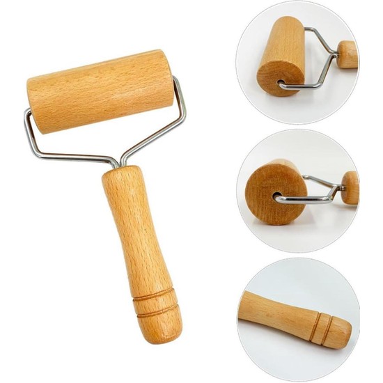 Halmak Ahşap Saplı Rulo Hamur Açıcı Merdane Cilalı Oklava Fiyatı