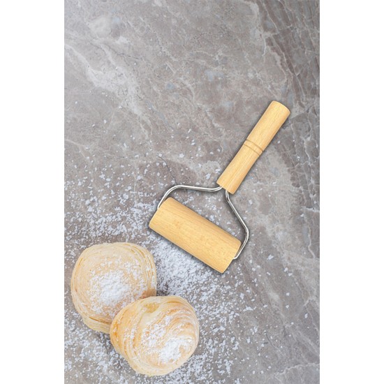 Halmak Ahşap Saplı Rulo Hamur Açıcı Merdane Cilalı Oklava Fiyatı