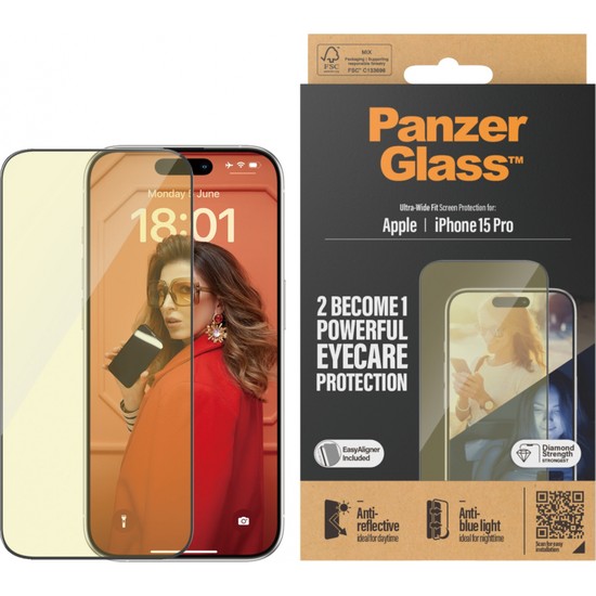 Panzerglass Eyecare Screen Protection iPhone 15 Pro | Ultra Fiyatı