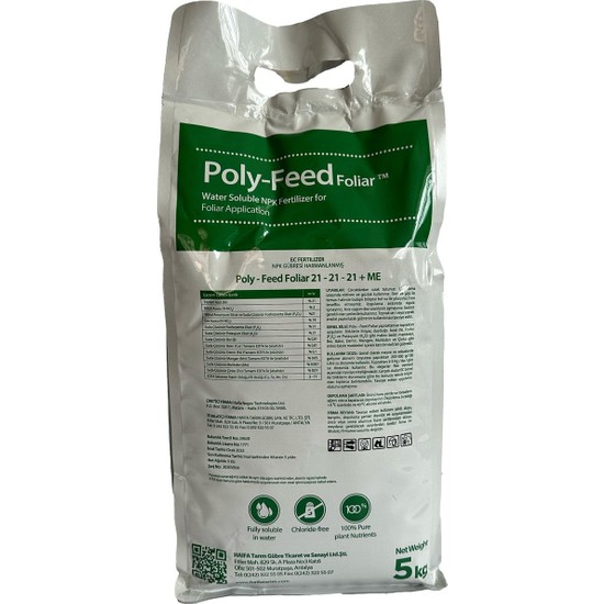 Haifa Poly Feed 21-21-21 + Me Dengeli Gübre 5 kg Fiyatı