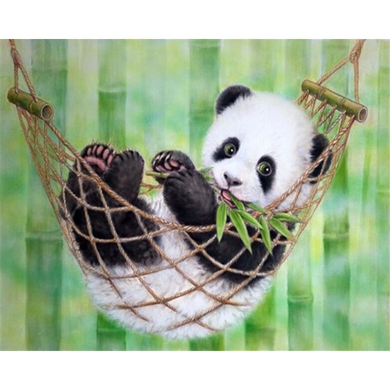 Movas Sanat Hamakta Yatan Yavru Panda | Elmas Mozaik Tablo | Fiyatı