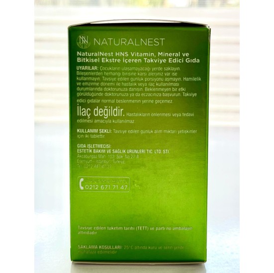 Naturalnest Hns Vitamin-Mineral Herbal Extract 60 Tablet Fiyatı