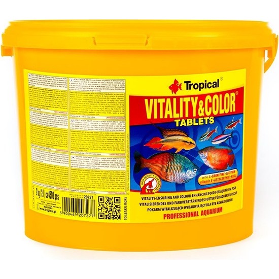 Tropical Vitality&color Tablets Akvaryum Balıkları Için Cama Fiyatı