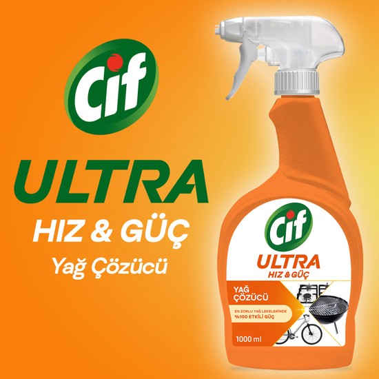 Cif Ultra Hız & Güç Yağ Çözücü Sprey Leke ve Kir Çıkarıcı Fiyatı