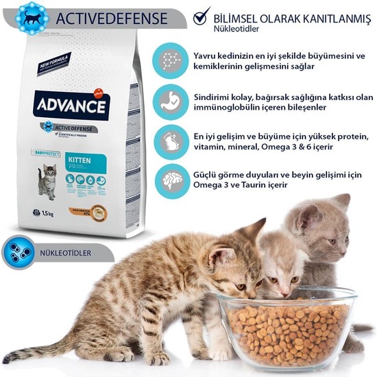 Advance Cat Kitten 400+400 G Fiyatı - Taksit Seçenekleri
