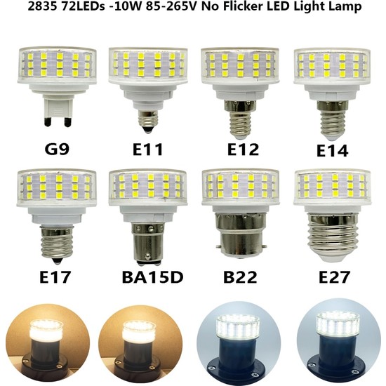 Xiyu Shop 1 Adet Tarzı E11 10W E27 BA15D B22 E14 E17 E12 G9 Fiyatı