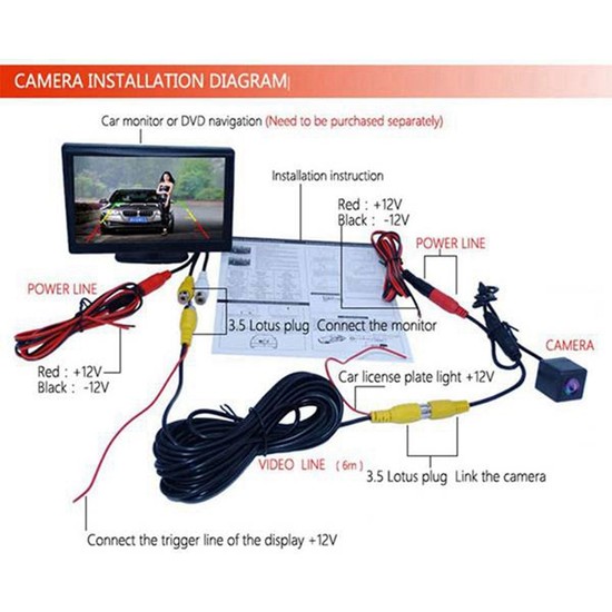 Citroen C2 C3 C4 C5 C6 Için Araç Arka Görüş Kamerası 4led Fiyatı