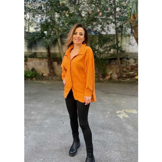 Aysl Oversize Tek Cepli Gömlek Fiyatı - Taksit Seçenekleri