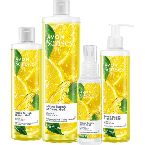 Avon Senses Lemon Burst Limon ve Reyhan Kokulu Banyo Paketi Fiyatı