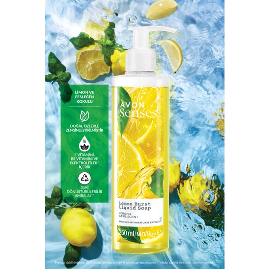 Avon Senses Lemon Burst Limon ve Reyhan Kokulu Banyo Paketi Fiyatı