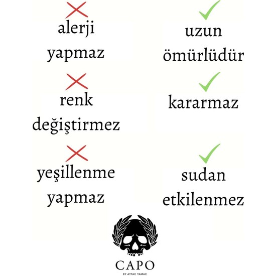 CAPO By Aytaç Yamaç Yassı Italyan Kolye ve Halat Zincir Fiyatı