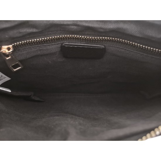 Nuba Bag Coco Clutch - YB1008 Siyah/altın Rugan Tek Bölmeli Fiyatı