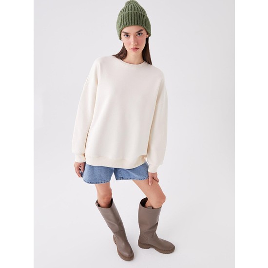 LC Waikiki Lcw Vision Bisiklet Yaka Oversize Kadın Fiyatı