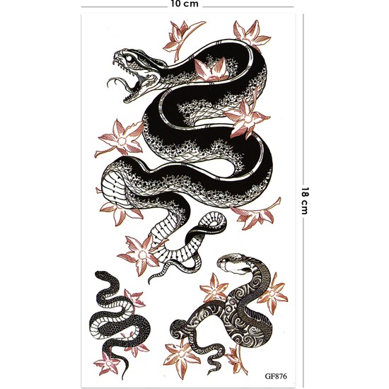 BP Tattoo 3 Parça Yılan Dövmesi Unisex Dövme Tattoo Fiyatı