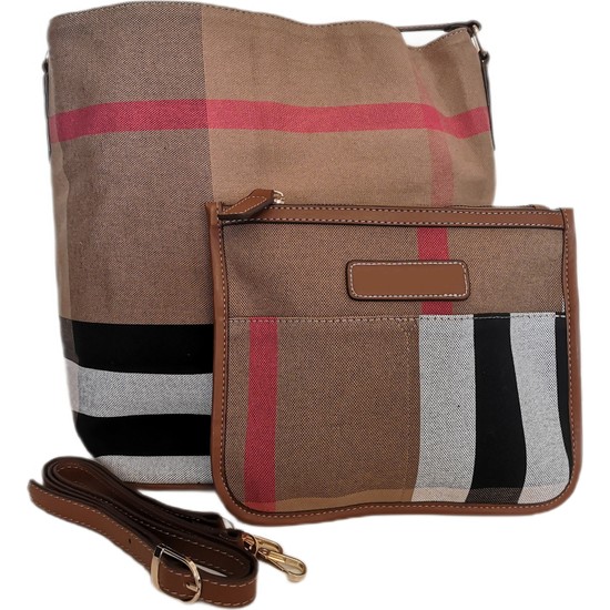 Nuba Bag Basıngstoke Bıg - YB1010 Taba Suni Deri Kumaş Tek Fiyatı