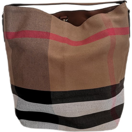 Nuba Bag Basıngstoke Bıg - YB1010 Taba Suni Deri Kumaş Tek Fiyatı