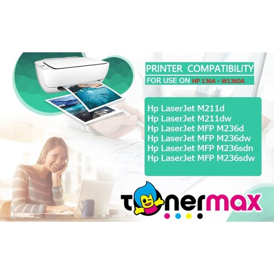 Tonermax® Hp Laserjet M211DW Muadil Toner - Çipli / W1360A / Fiyatı