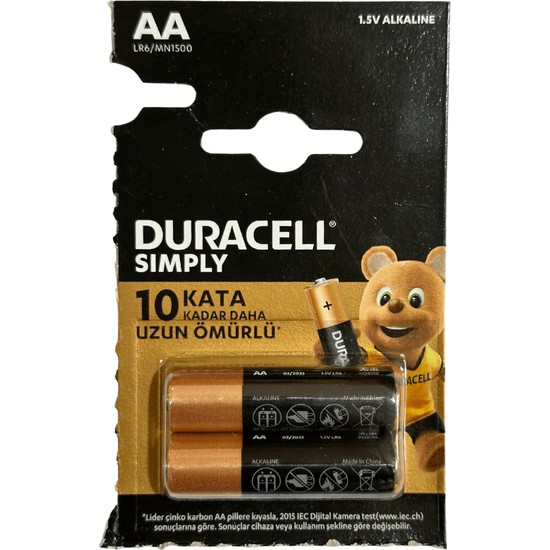 Duracell 1,5V Aa Pil LR6/MN1500 Sekizli Paket Fiyatı