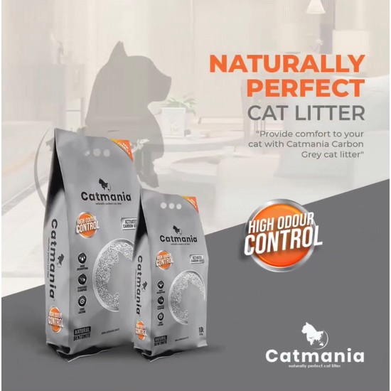 Catmania Aktif Karbonlu Kedi Kumu Carbon Grey 10 Lt Fiyatı