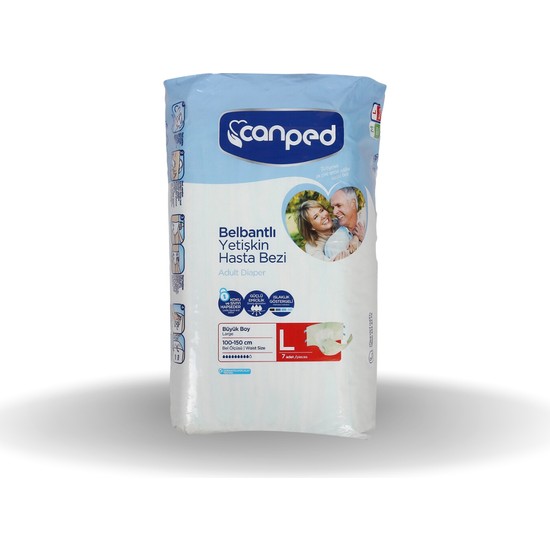 Canped Bel Bantlı Hasta Bezi Büyük 7'Li X 3 Adet Fiyatı