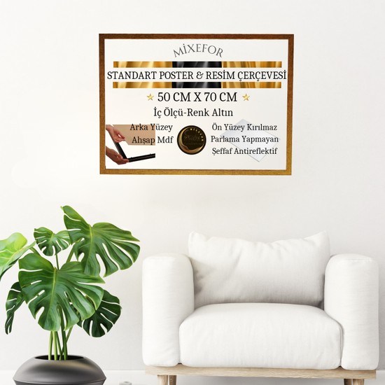 mixefor 50CM X70CM Ölçü Boş Çerçeve -Poster Fotoğraf Resim Fiyatı