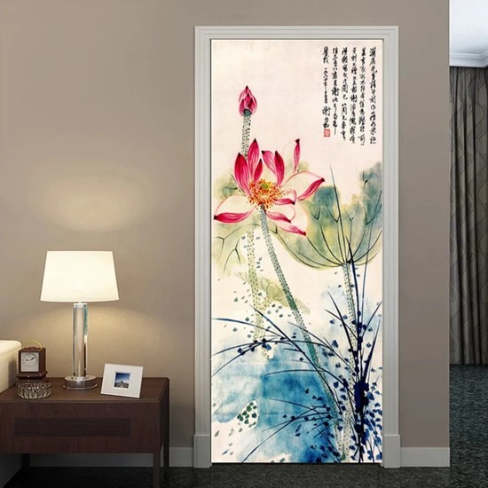 Qiuhong Shop 3 MT-2511 Stili 90X200CM Kapı Sticker Yenileme Fiyatı