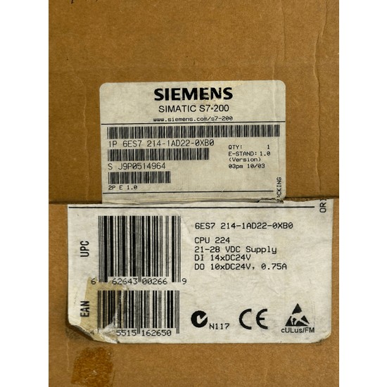 Siemens Simatic S7-200 Cpu 224 Fiyatı - Taksit Seçenekleri