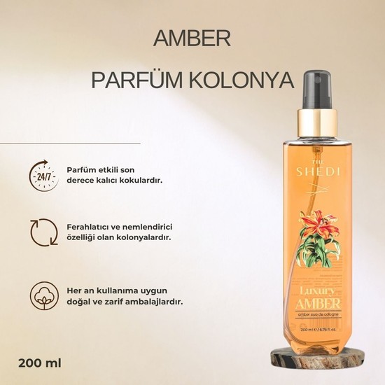The Shedi Luxury Amber Parfüm Kolonya 200 Ml Fiyatı