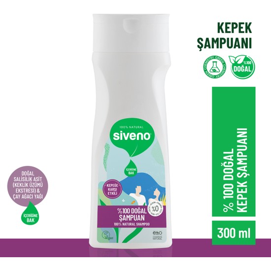 Siveno %100 Doğal Kepeğe Karşı Etkili Şampuan Günlük Bakım Fiyatı