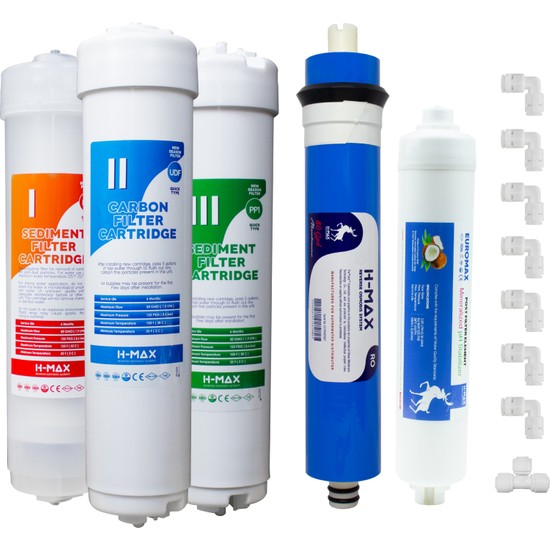 H-MAX Reverse Osmosis System 80 GPD HMAX Membranlı Inline Fiyatı