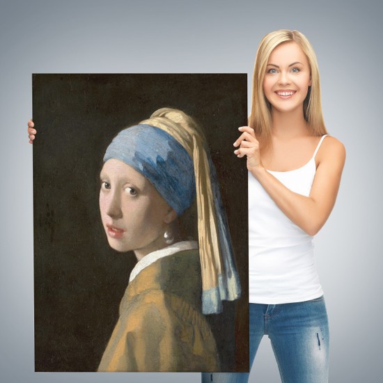 Aylin Taç Inci Küpeli Kız Kanvas Tablo, Ressam Johannes Fiyatı