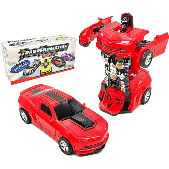 Runjing Dönüşen Oyuncak Araba - Robot Araba Oyuncak 2'si 1 Fiyatı