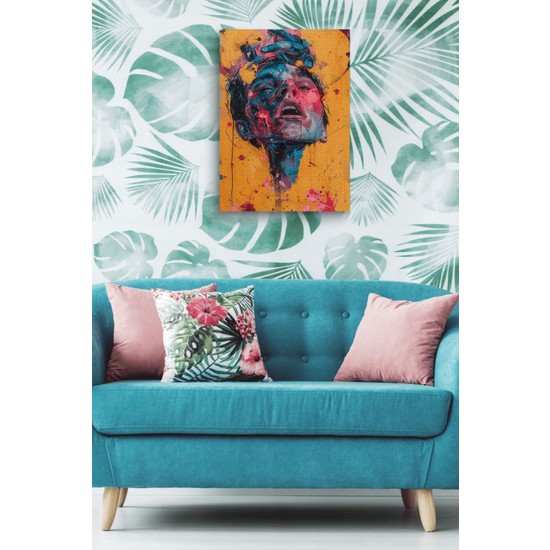 Ink Sync Studios Dekoratif Futuristik Kadın Tablosu Fiyatı