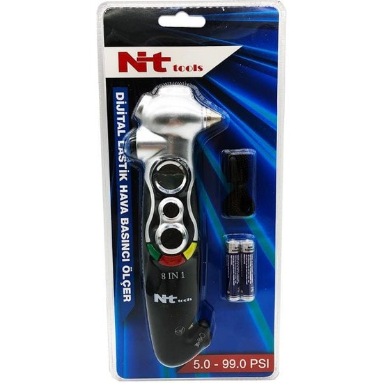 Nt Tools NTT8680 8 Fonksiyonlu Dijital Lastik Havası Ölçer Fiyatı