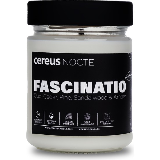 Cereus Nocte Fascinatio Ud Ağacı Kokulu Soya Mum (210 Gr) Fiyatı