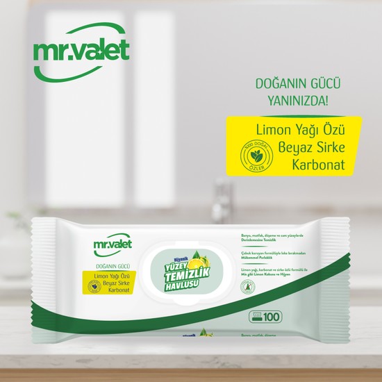 Mr. Valet Mr Valet Yüzey Temizlik Havlusu Limon Yağı Fiyatı