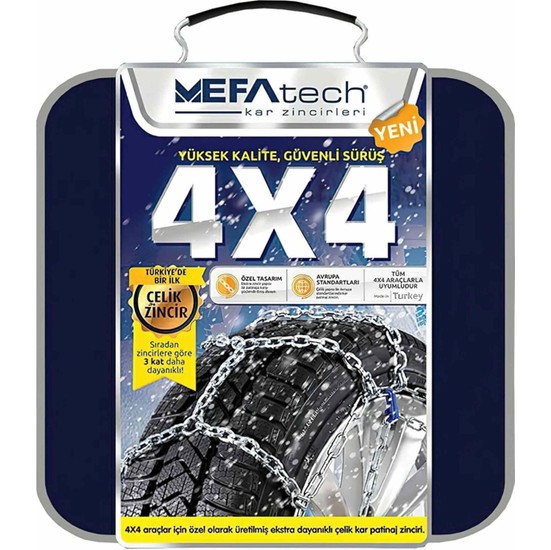 Mefa Tech 215/45X17 Kar Patinaj Zinciri 4x4 Jeep ve Fiyatı