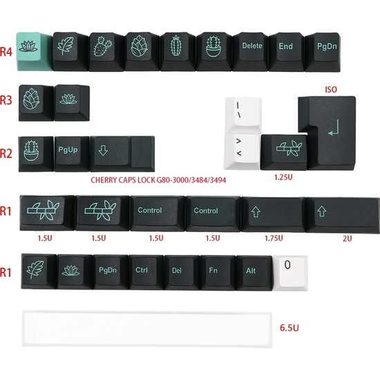Talent 137 Tuşlar Botanik 2 Klavye Tuş Kiraz Profil Boya Alt Fiyatı