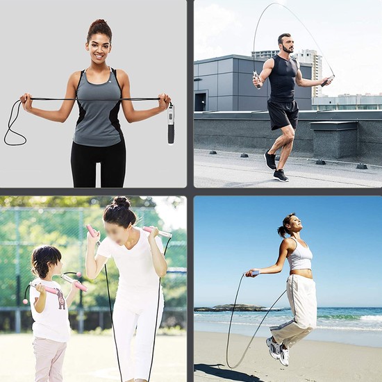 Raike Fitness Bluetooth Atlama Ipi-Beyaz Mavi (Yurt Fiyatı