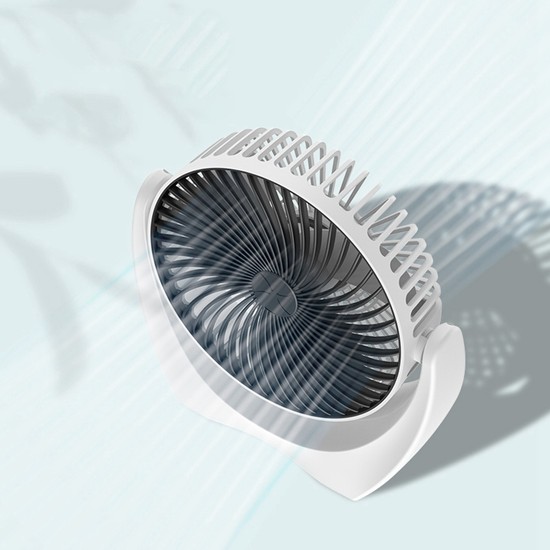 Gui Xulian Masaüstü Fanı USB Şarj Edilebilir Mini Fan 2 Hız Fiyatı