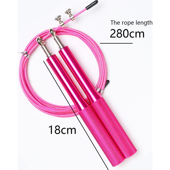 Raike Alüminyum Alaşımlı Saplı Çelik Tel Atlama Ipi-Pembe Fiyatı