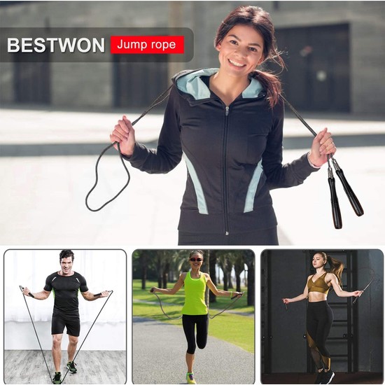 Raike Kendinden Kilitlenen Yarış Atlama Ipi-Siyah (Yurt Fiyatı