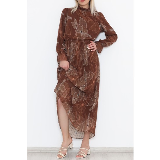 Özsev Bebe Altı Pileli Elbise Kahve - 5127.1322. Fiyatı