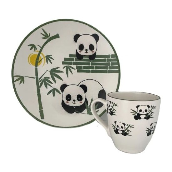 Sweet Panda Çocuk Tabak Kupa Seti Fiyatı - Taksit Seçenekleri