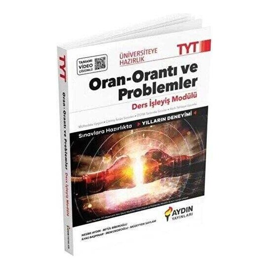 Aydın Yayınları TYT Oran Orantı ve Problemler Ders İşleyiş Kitabı